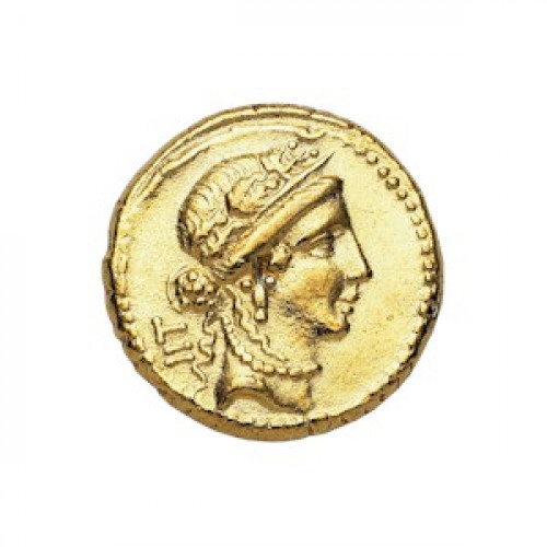 Reproduction Replica Aureus of Julius Caesar Coin - Trophy